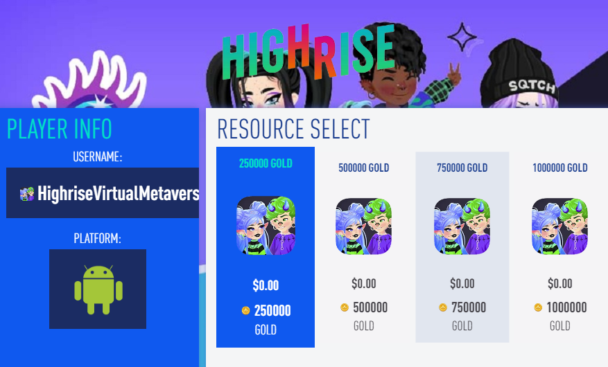 Highrise Virtual Metaverse Trucos Oro y Burbujas Gratis