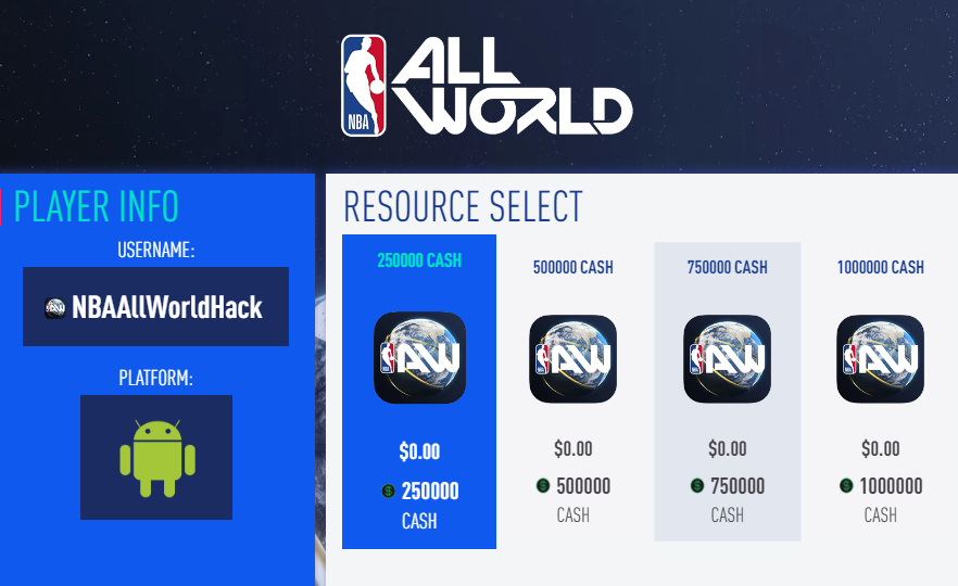 NBA All World Trucos ilimitado Dinero y Cred Gratis